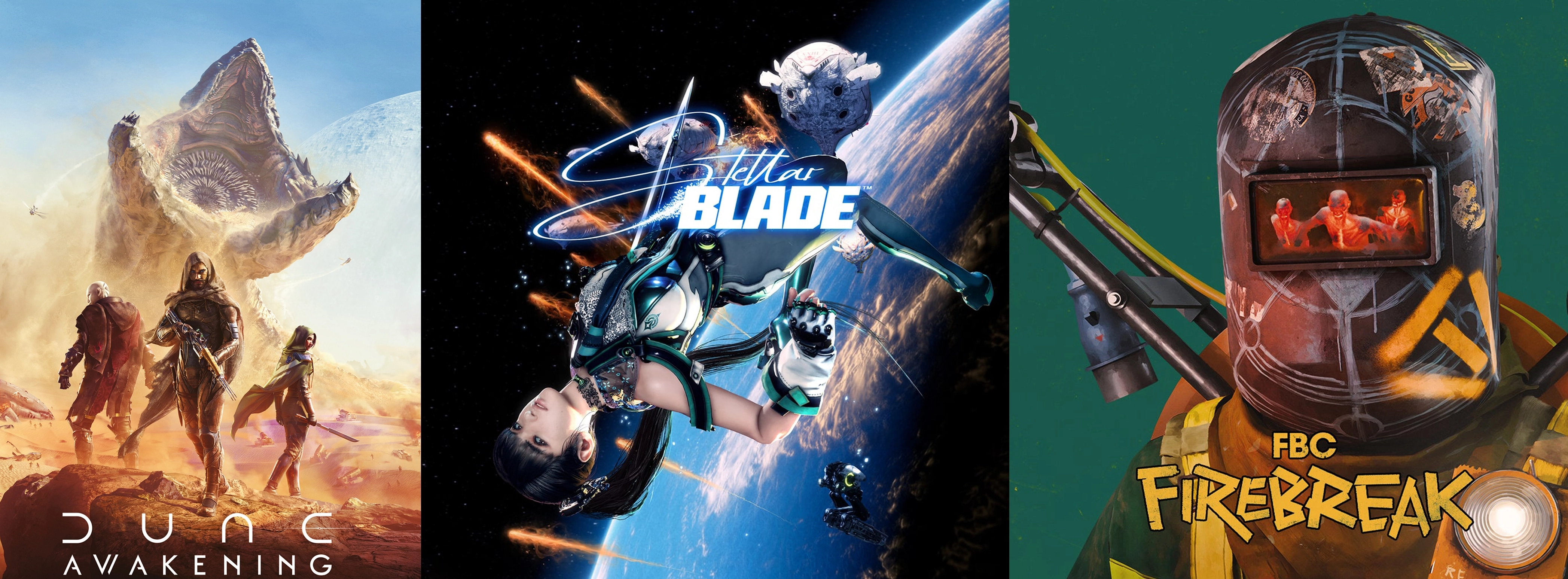 Haziran 2025 çıkışlı üç yeni oyunun tanıtım görseli: dev solucanla çöl ...